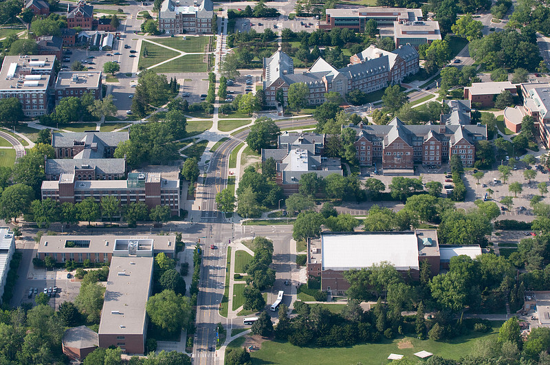 MSU Photography Services | Aerial photos | 20080701campus_aerial_ks9898